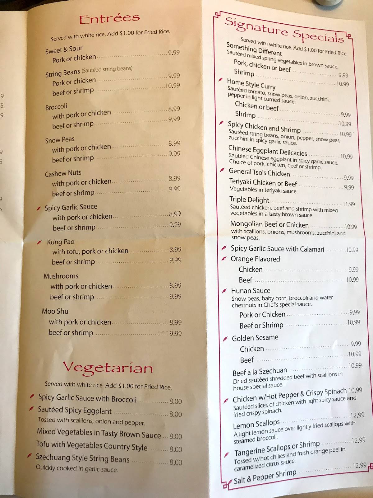 Menu at Sally's Kitchen restaurant, Fort Collins