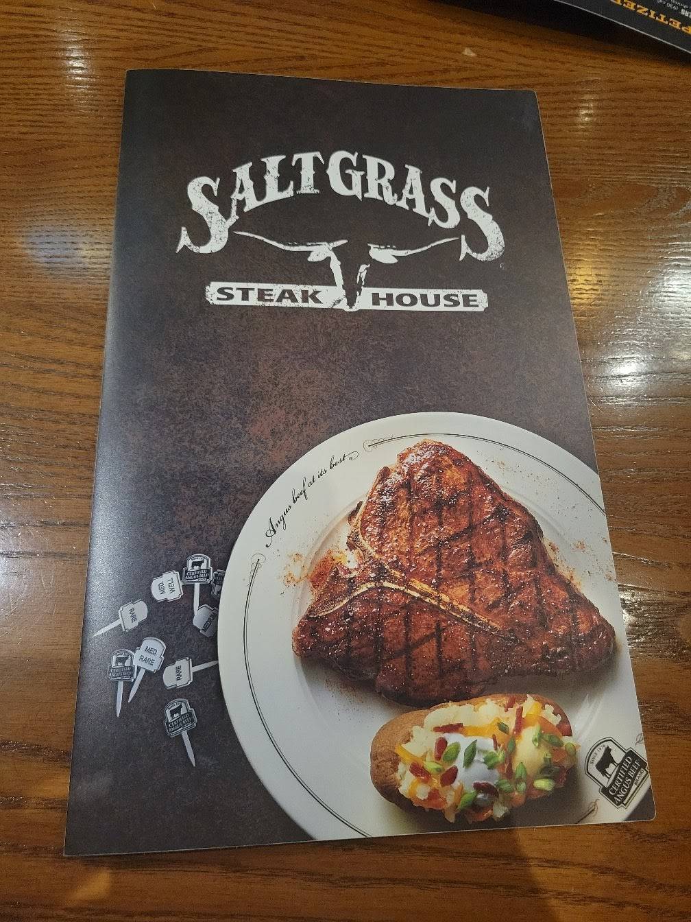 Menu at Saltgrass Steak House steakhouse, Laughlin