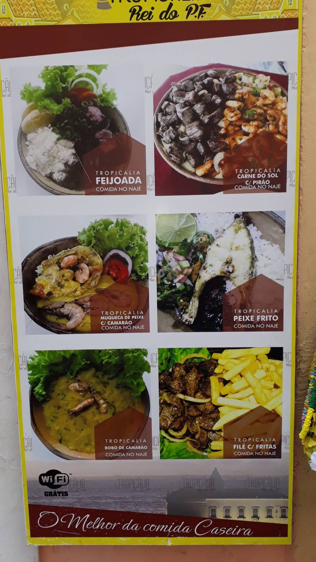 Menu em Restaurante Tropicália, Salvador