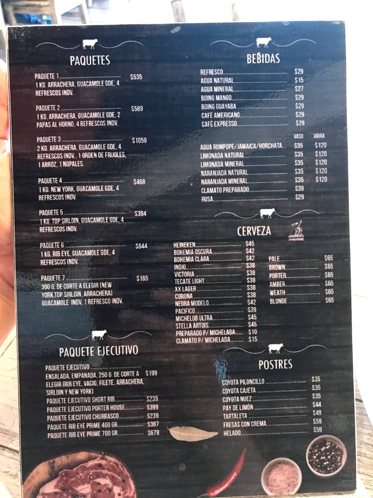 Carta del restaurante Sonora's Meat San Luis Potosí, San Luis Potosi ...