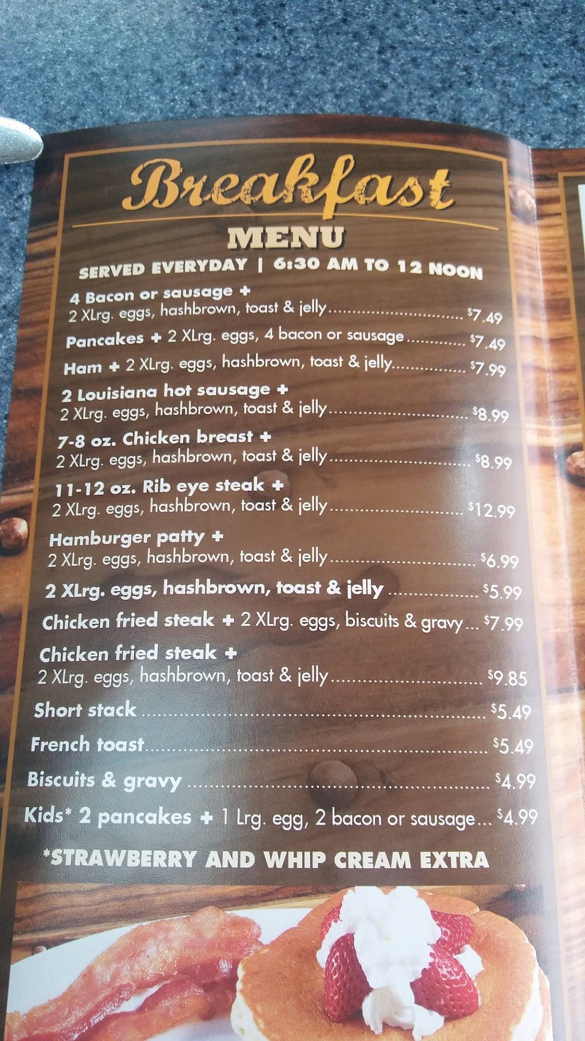 Menu at Santa Maria Burgers restaurant, Santa Maria, S Broadway