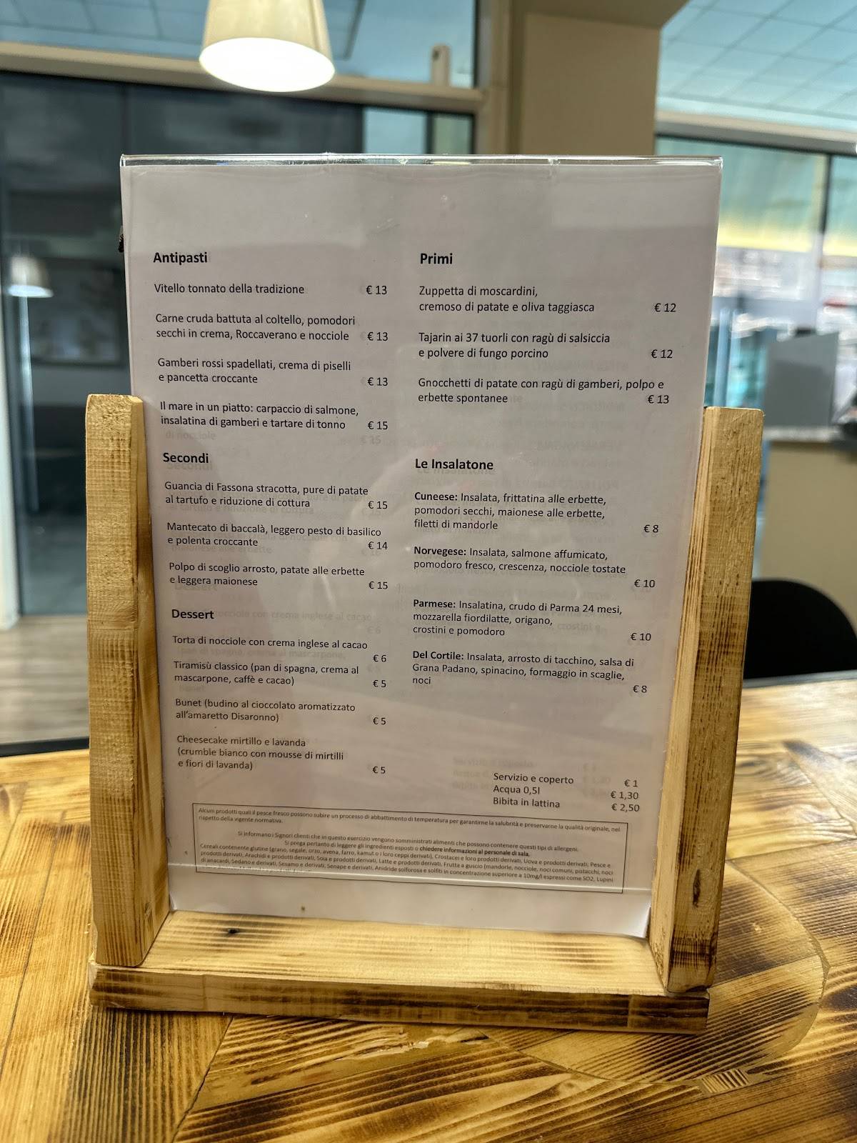 Carta de La Farcia in Trattoria - Savona, Savona