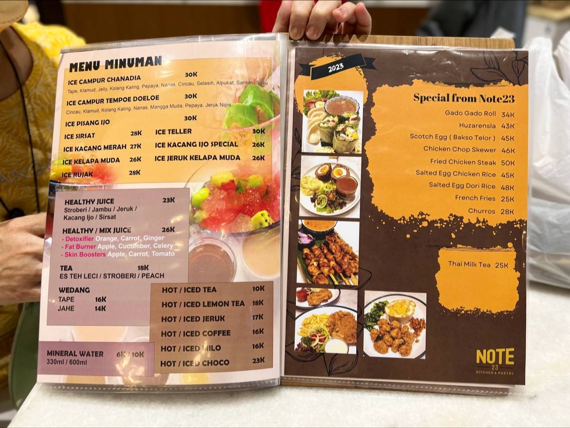 Menu at Chanadia Bakery & Kitchen, Semarang