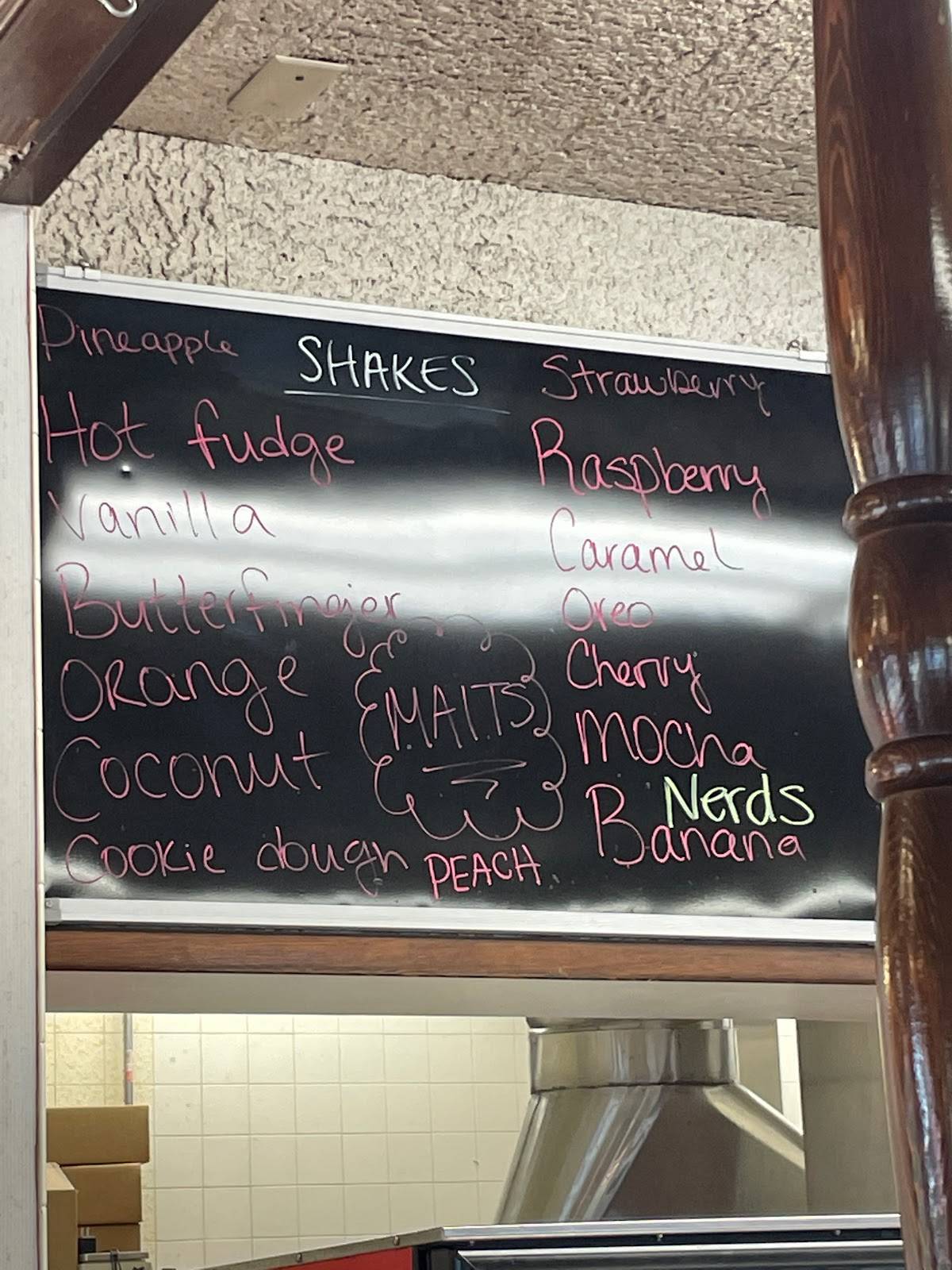 Menu at Sharp's Burger Ranch restaurant, Lewiston