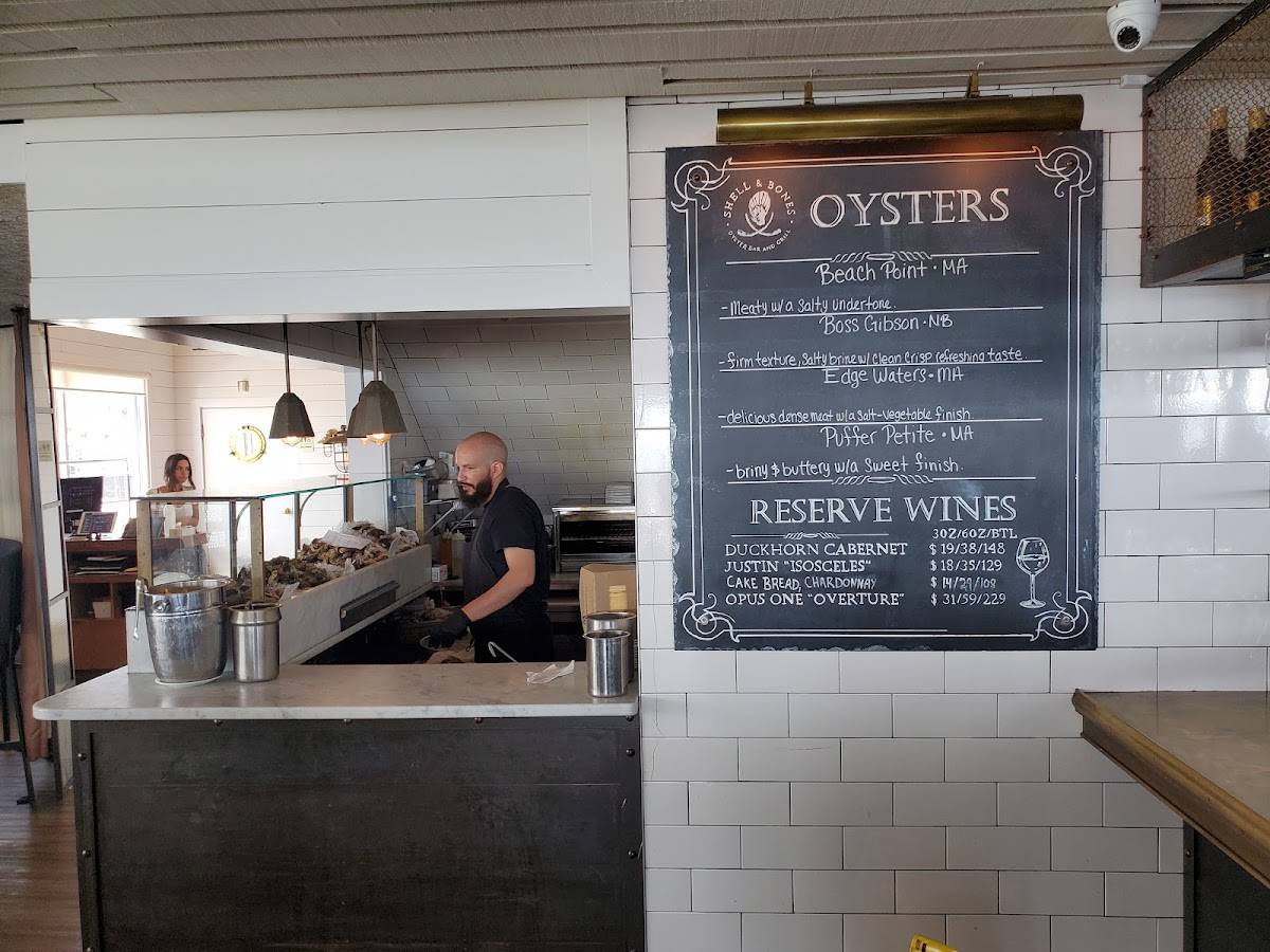 Menu at Shell & Bones Oyster Bar & Grill, New Haven