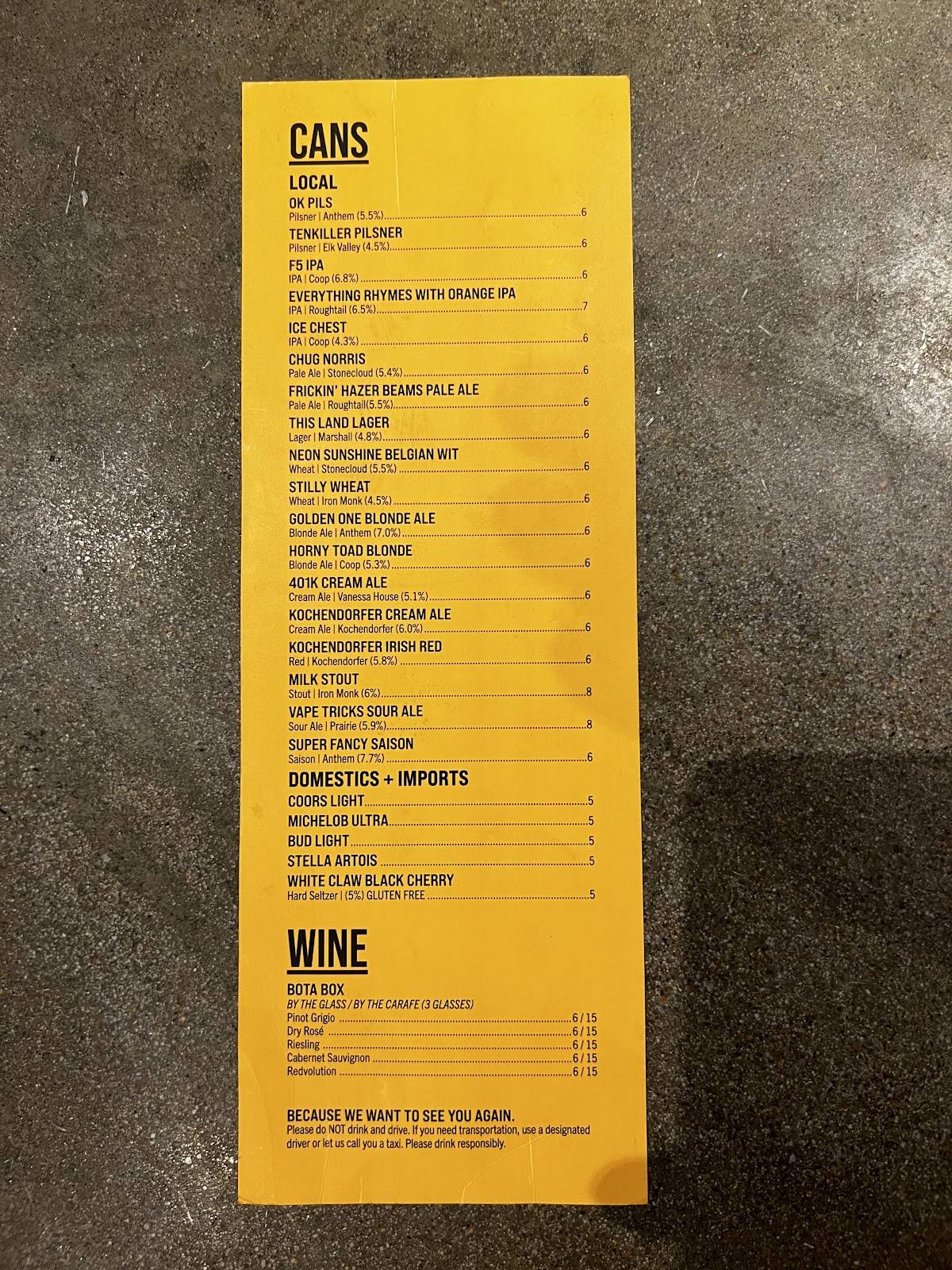 Menu at Society Burger restaurant, Tulsa, E 15th St Suite B