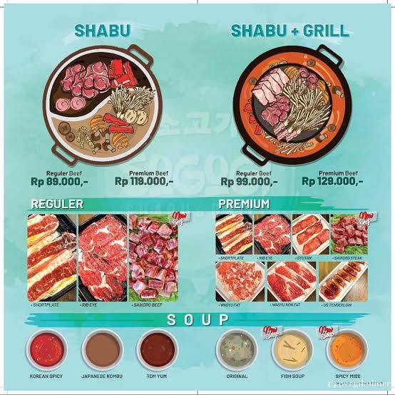 Menu at Sogogi Shabu & Grill Cinere restaurant, Depok, Jl. Cinere Raya ...