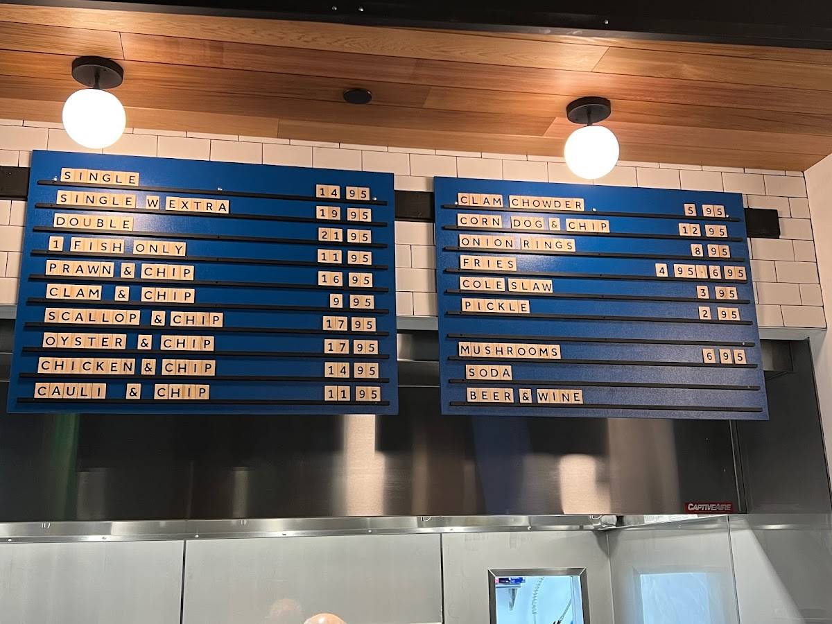 Menu at Spud Fish & Chips restaurant, Seattle, East Green Lake Way N