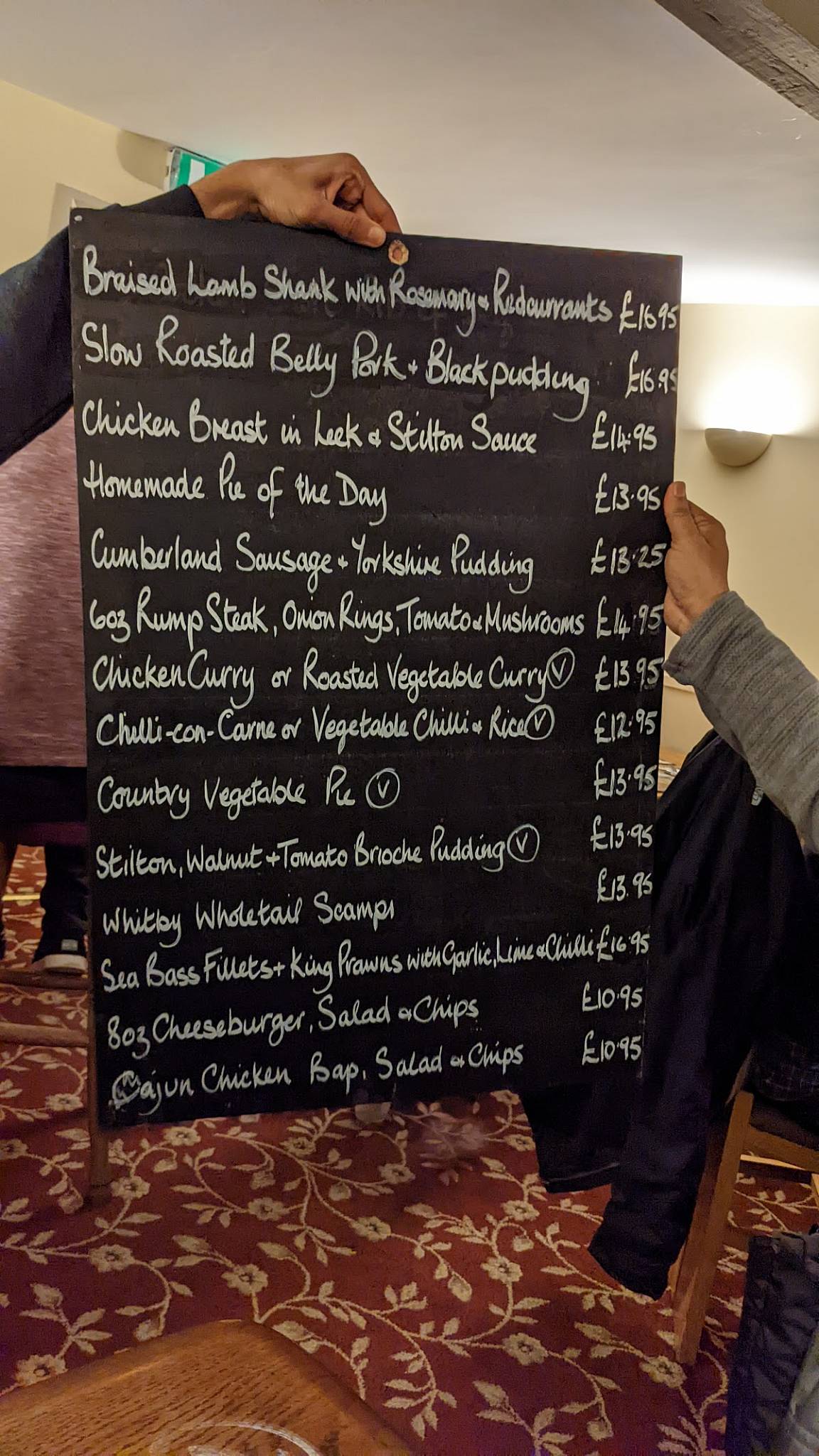 Menu at Star Inn pub & bar, Tideswell
