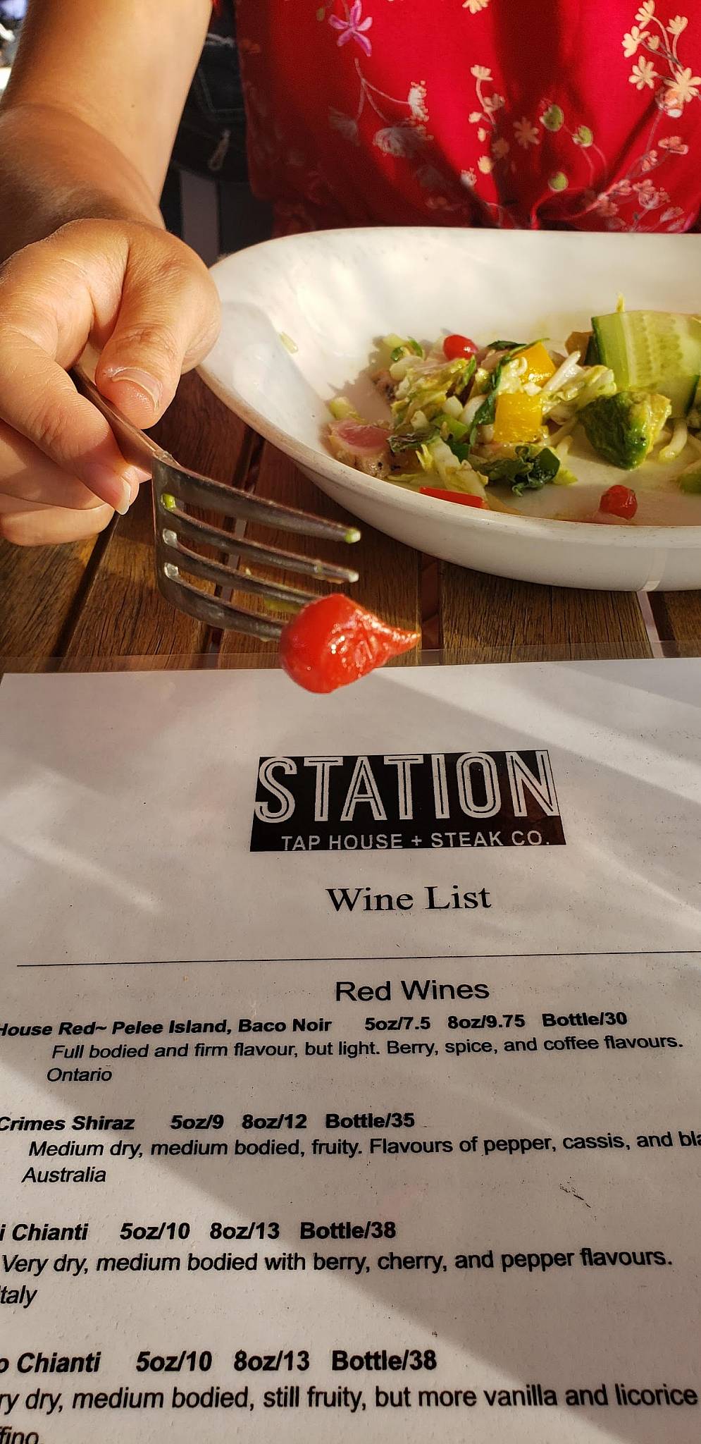Menu at Station Tap House & Steak Co steakhouse, North Bay