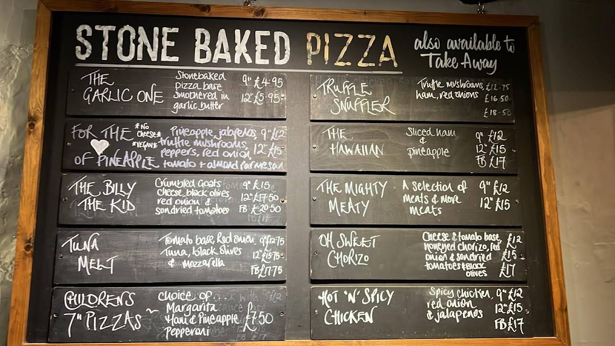 Menu at The Green Dragon pub & bar, Stoke Fleming