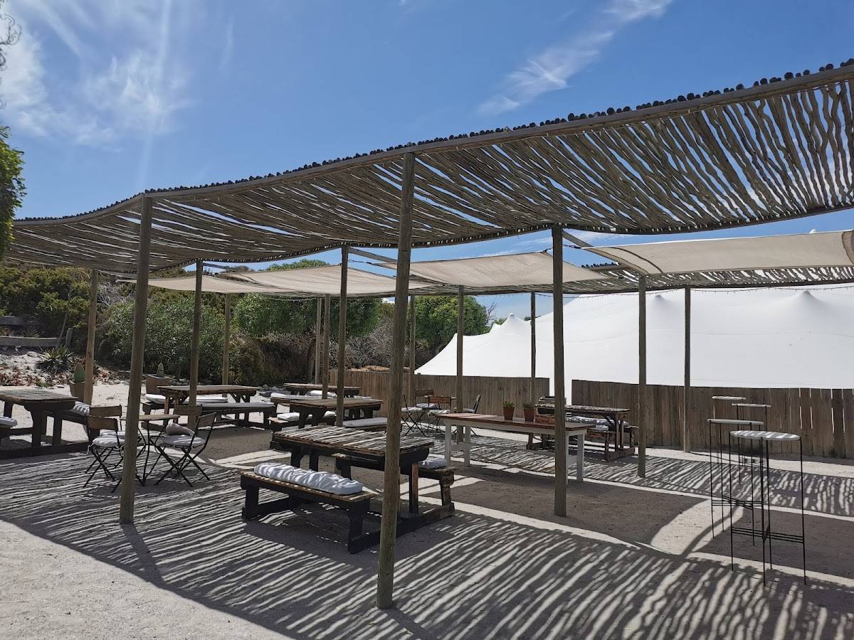 Menu at Strandkombuis restaurant, Yzerfontein