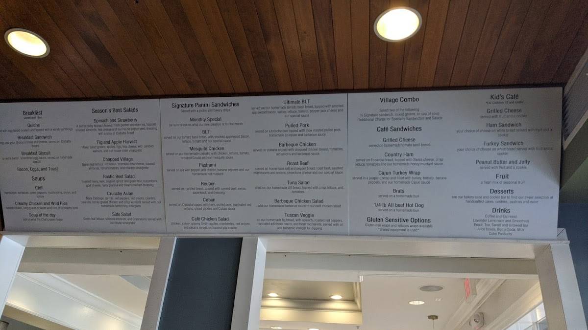 Menu at Sugar Leaf Bakery, Cafe & Espresso, Branson, W 76 Country Blvd