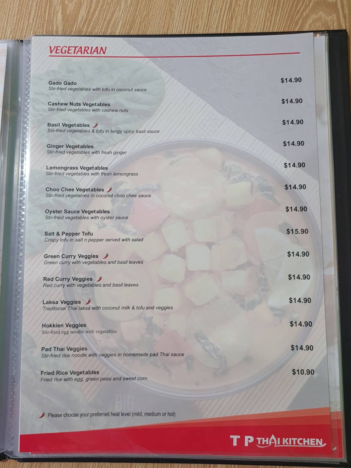 Menu at T P THAI KITCHEN restaurant, Salisbury