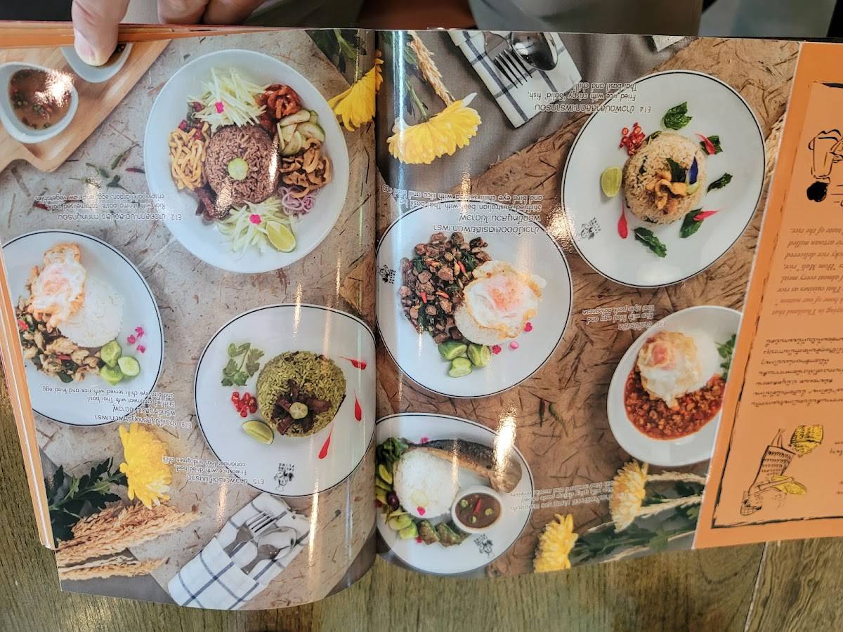 Menu at Taling Pling Sukhumvit 34 restaurant, Bangkok, 25 Soi Sukhumvit 34