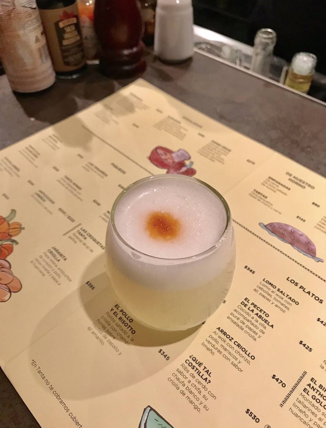 Carta del pub y bar Tanta Argentina by Gastón Acurio, Buenos Aires