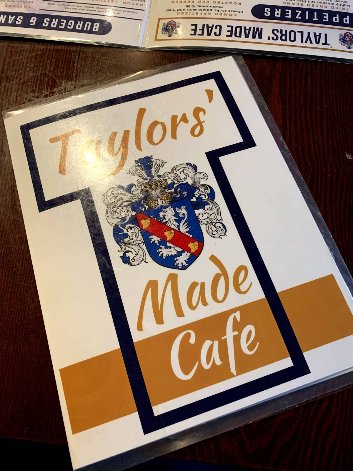 Menu at Taylor's Made cafe, Conway