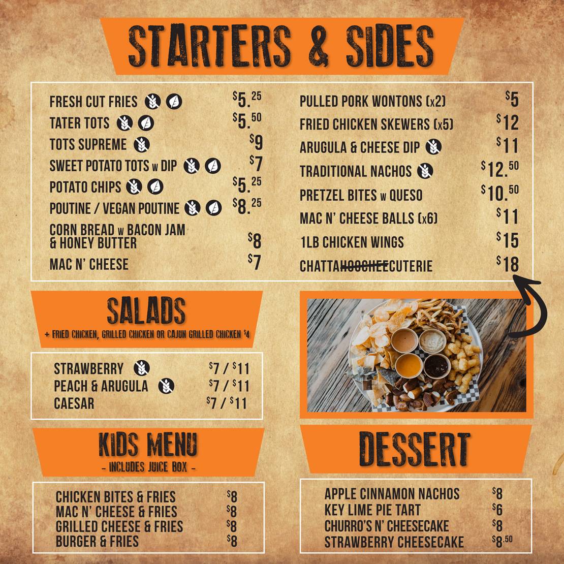 Menu at The Dirty South restaurant, Hamilton, 10 Barton St E