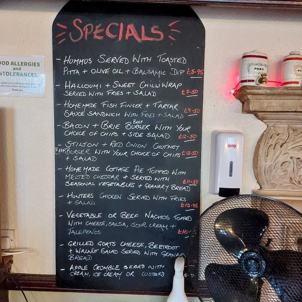 Menu at The Fountain Inn pub & bar, Gloucester