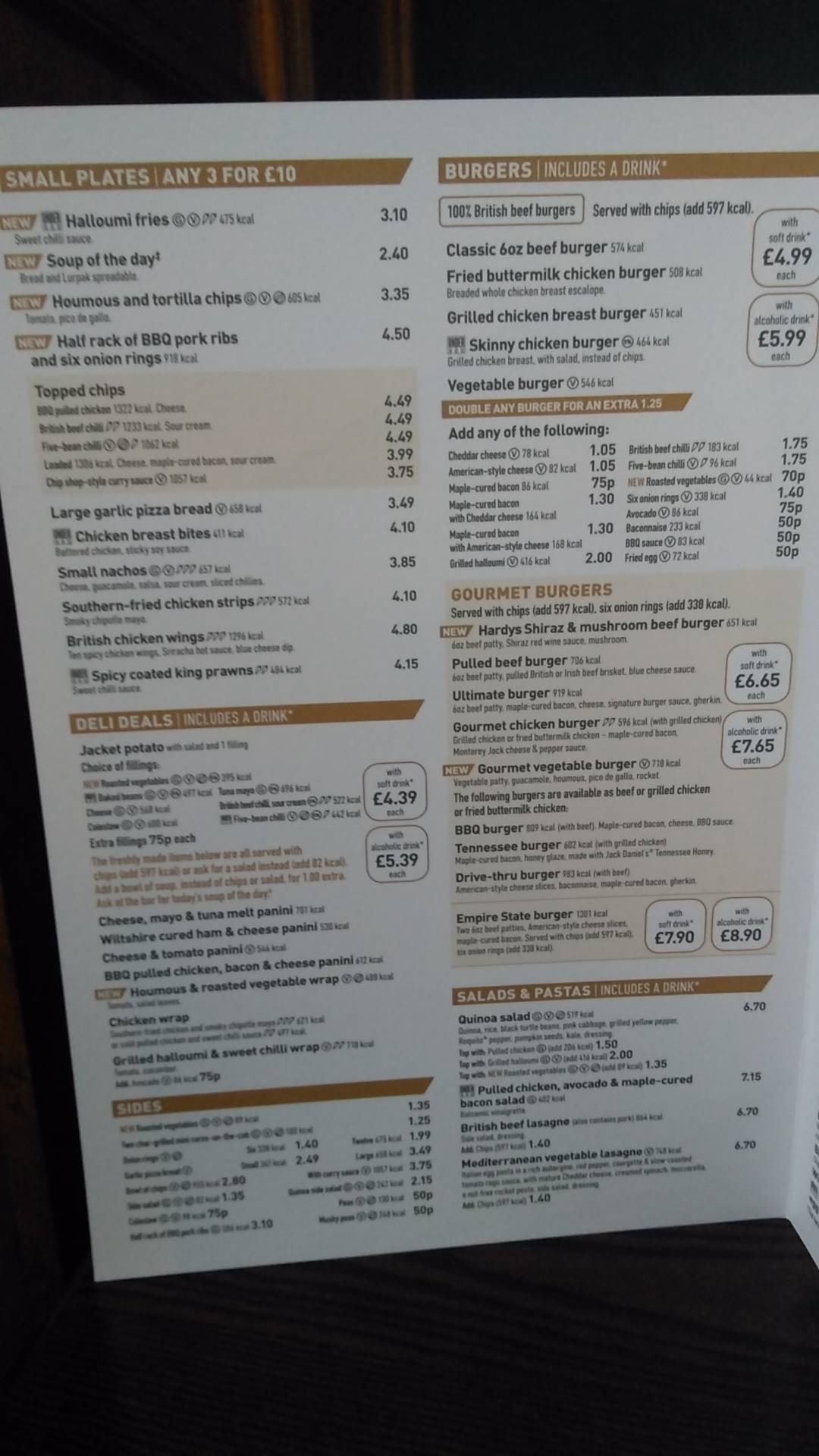 Menu at The Francis Newton - JD Wetherspoon pub & bar, Sheffield