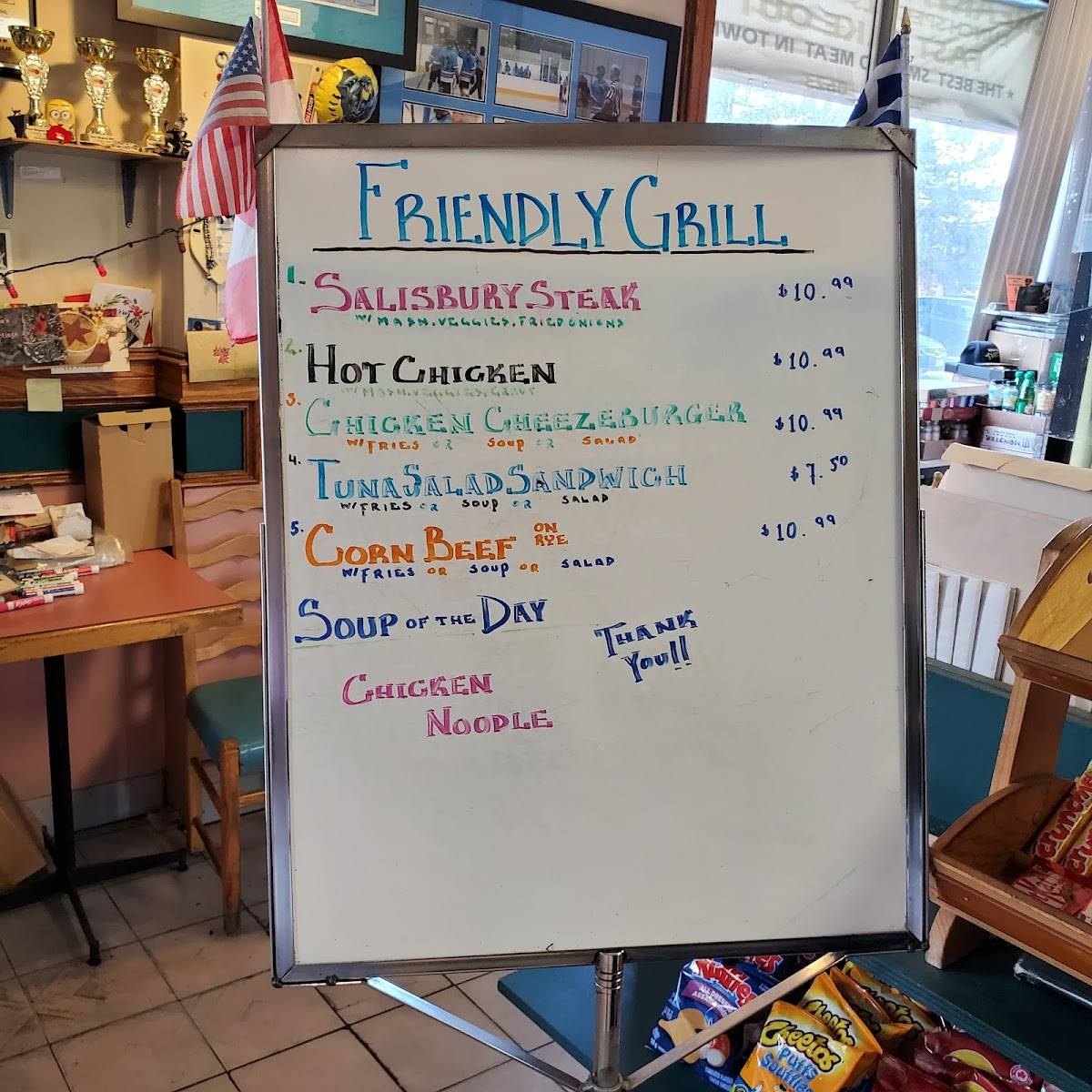 Menu at The Friendly Grill Restaurant & Deli, Mississauga