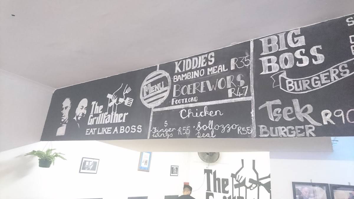Menu at The Grillfather Mitchells Plain restaurant, Cape Town