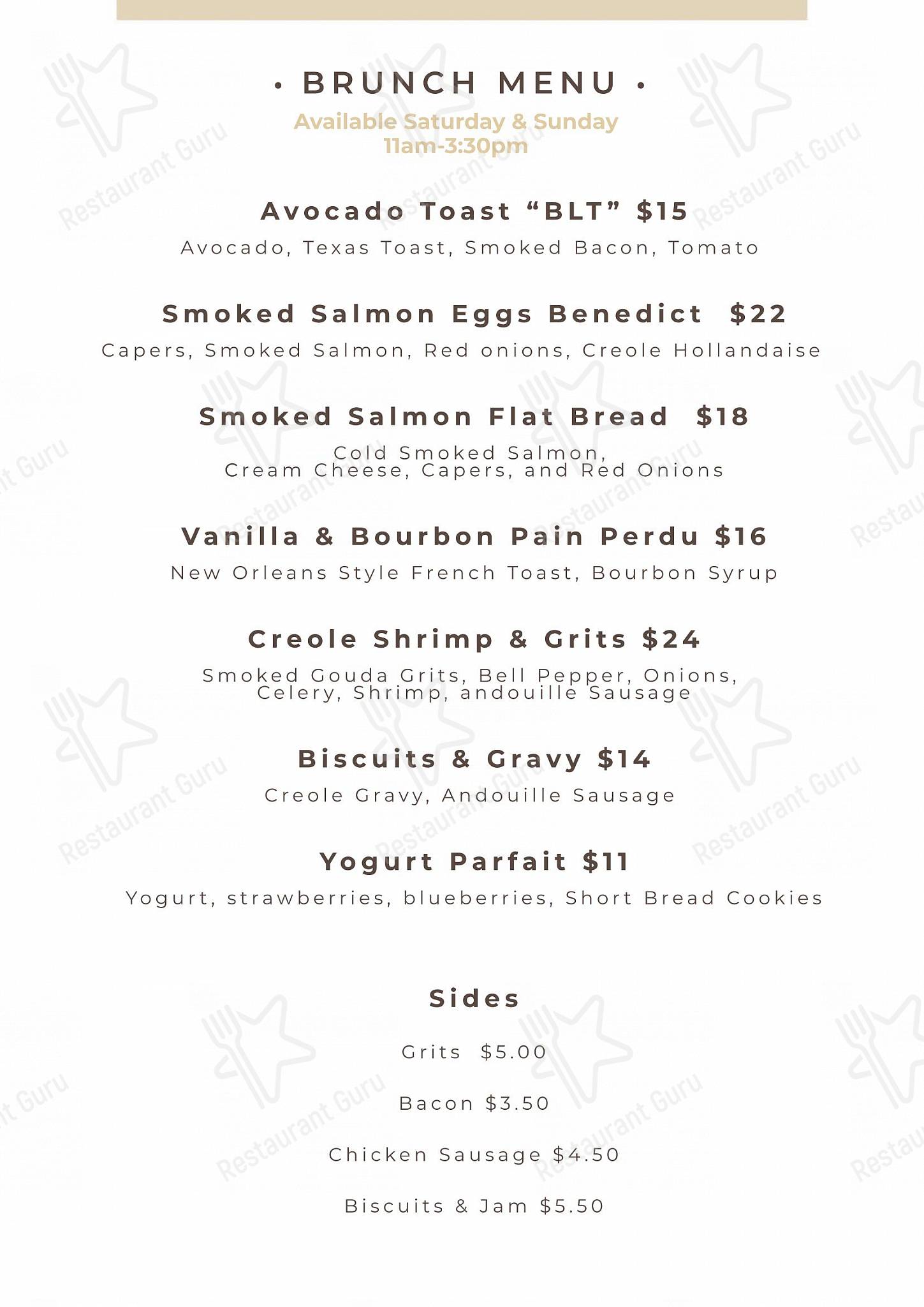 Menu at The James Room pub & bar, Atlanta, 661 Auburn Ave NE STE 280