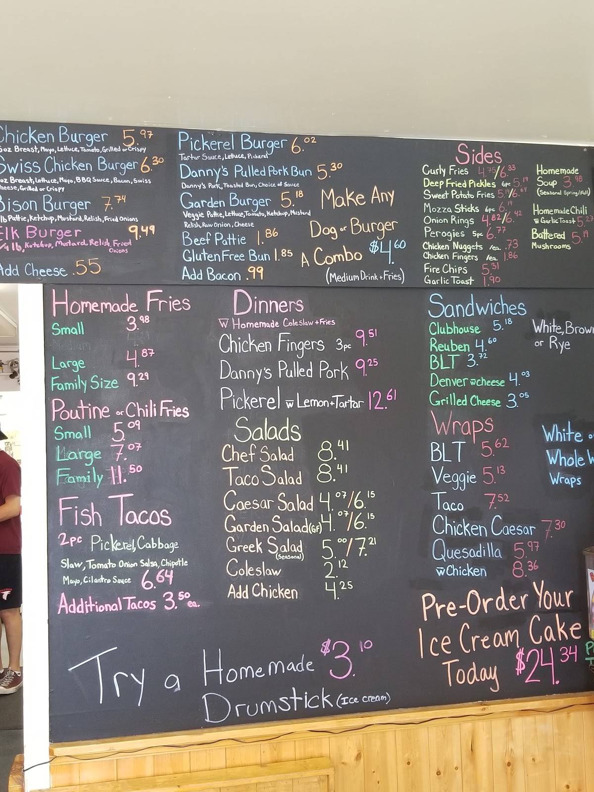 Menu at The Kiln Drive-In BBQ, Stonewall