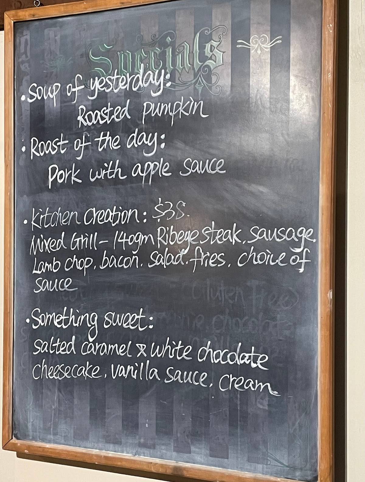 Menu at The Last Post, Restaurant, Bar & Catering Service, Oamaru