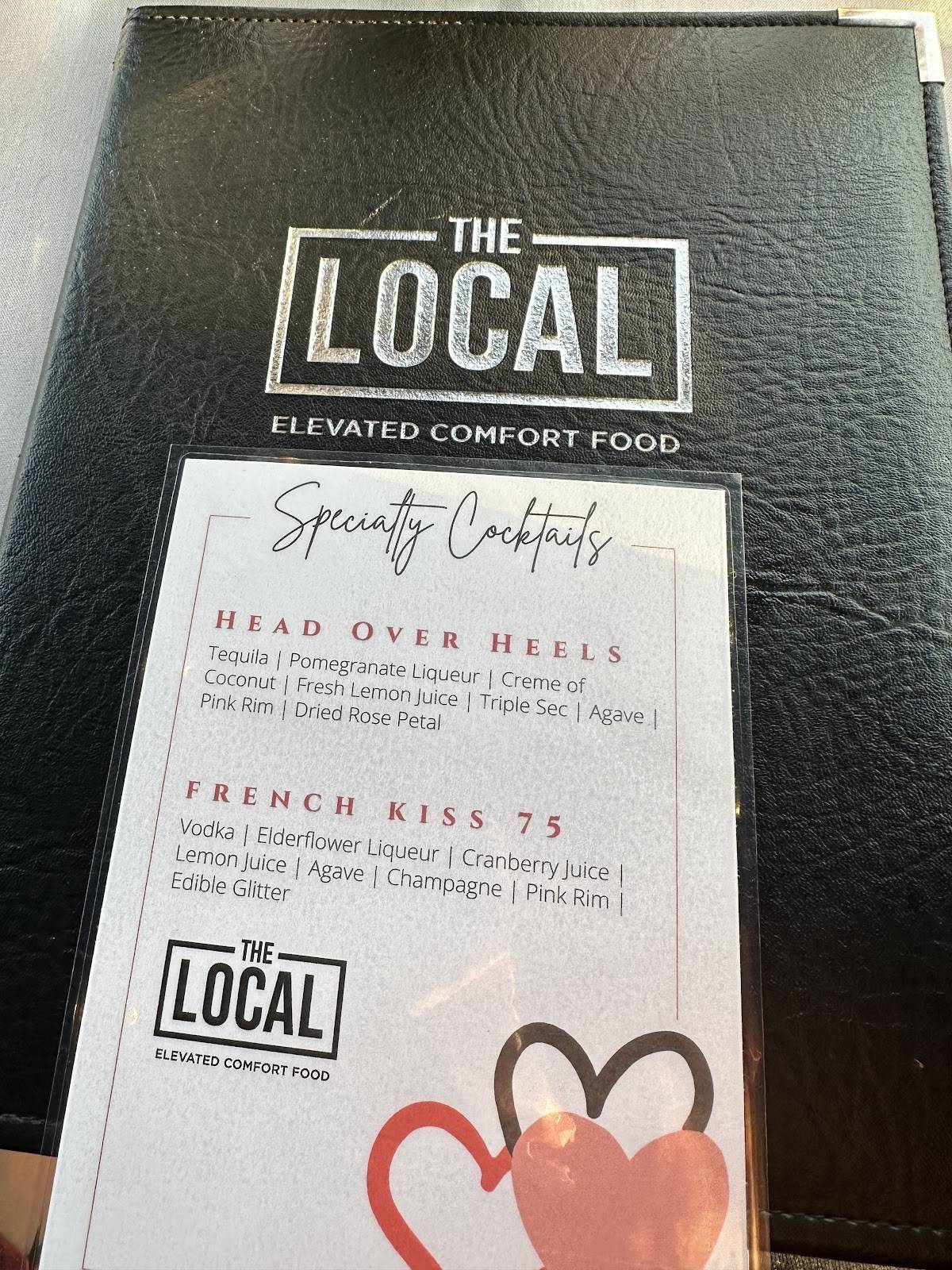 Menu at The Local restaurant, Fallston