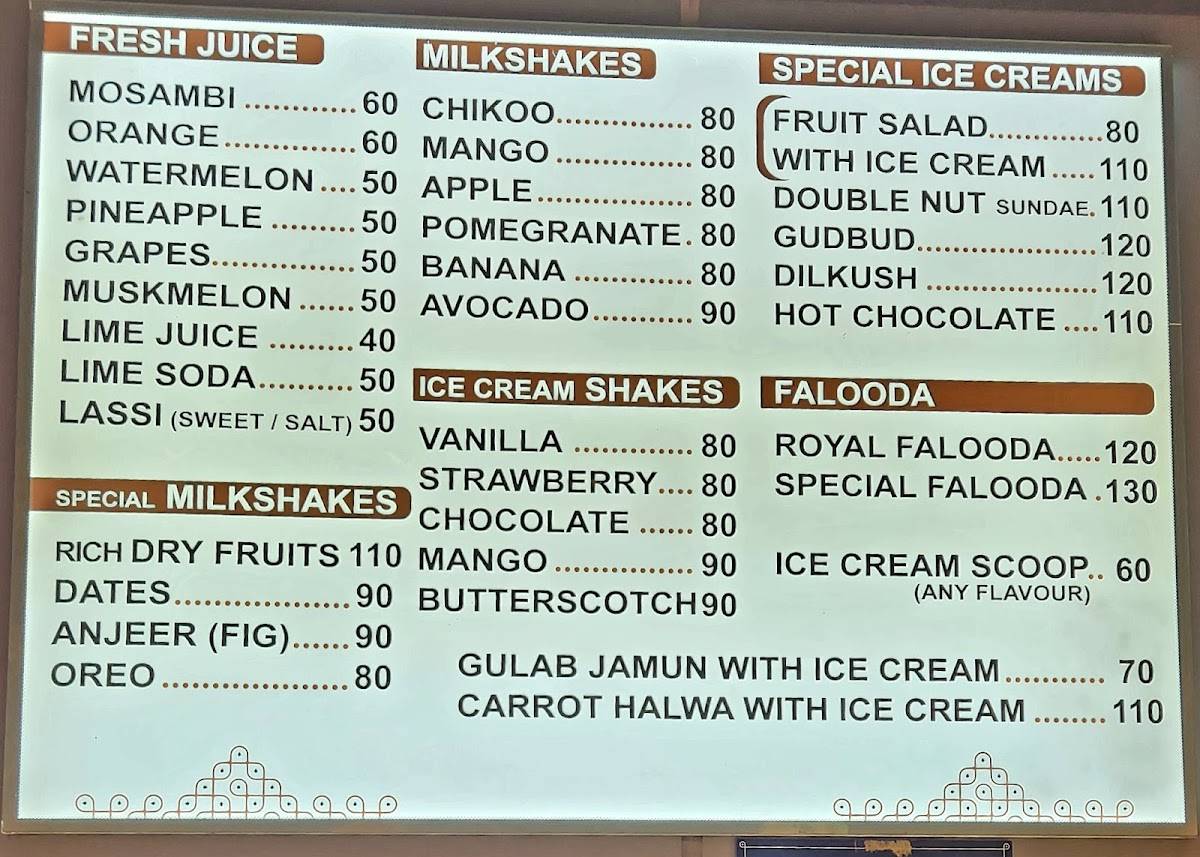 Menu at The Rameshwaram Cafe @ Indiranagar, Bengaluru