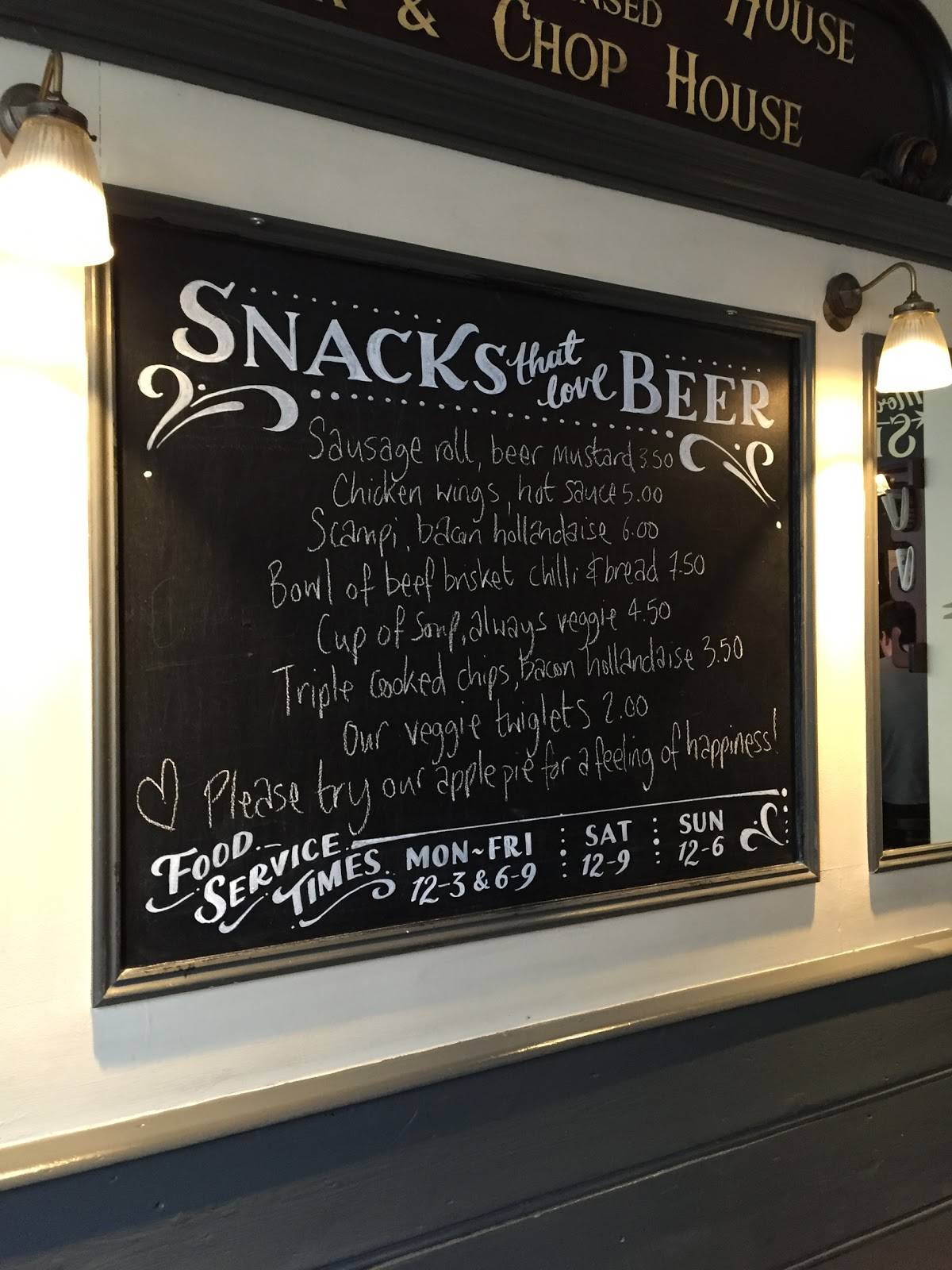 Menu at The Salamander - A Great British Pub., Bath