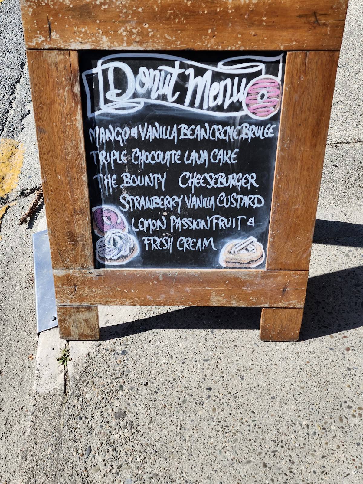 Menu at The Smoking Barrel, Motueka