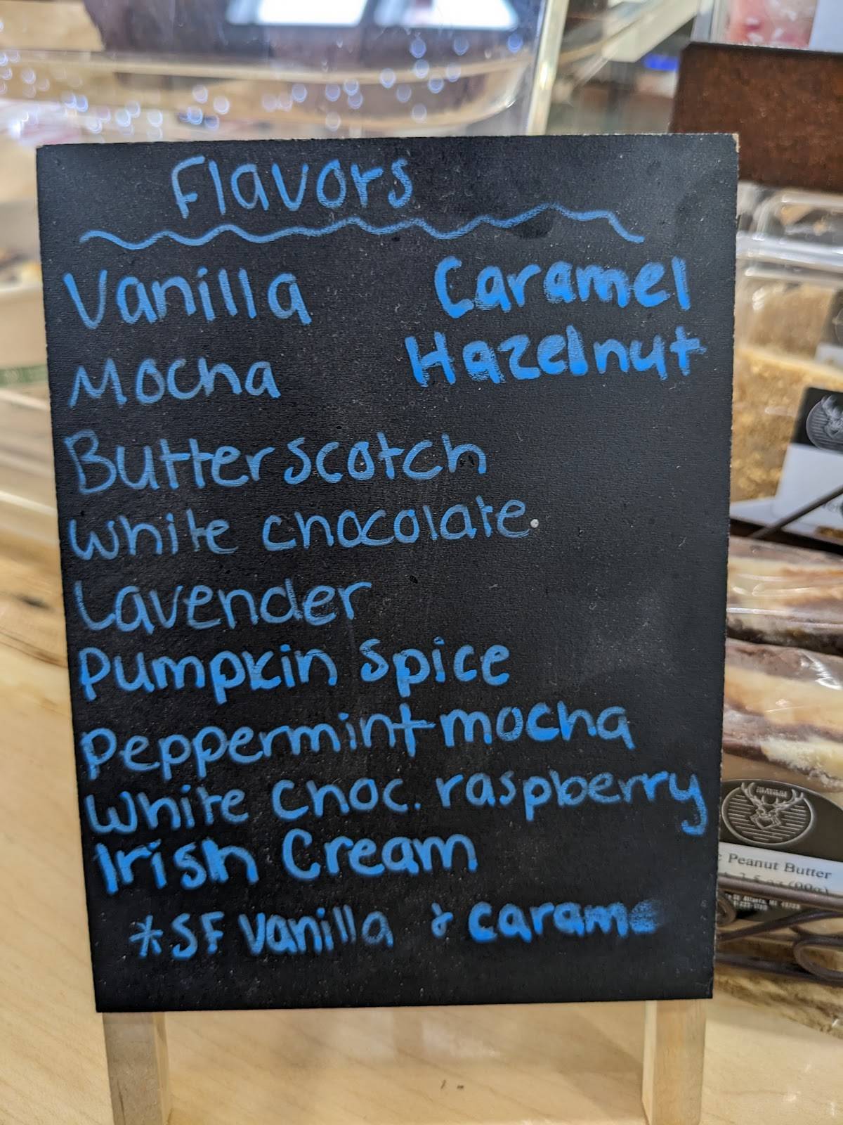 Menu at The White Elk Coffee House, Atlanta