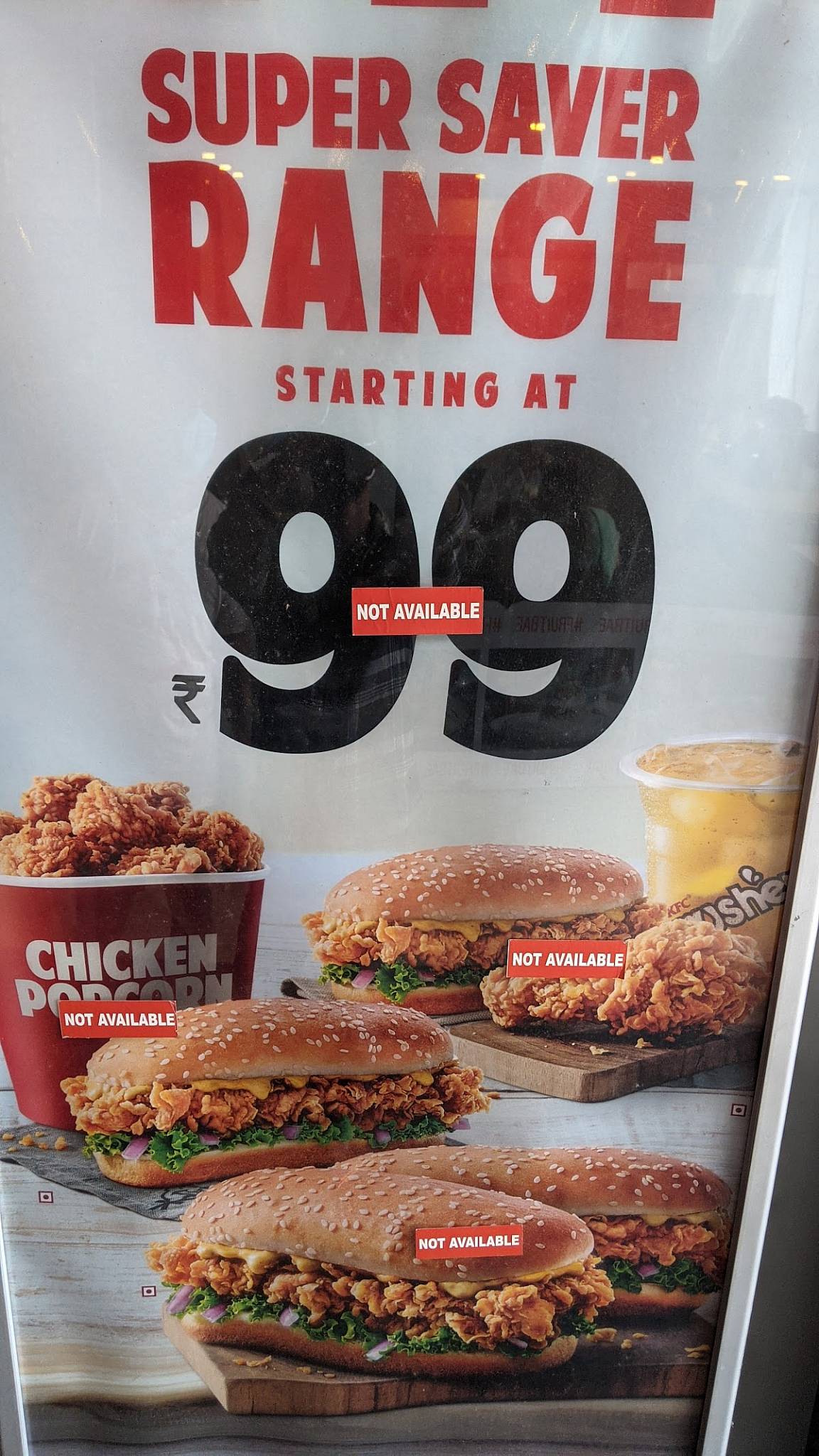 Menu at KFC, Thiruvalla, No 10 & 11