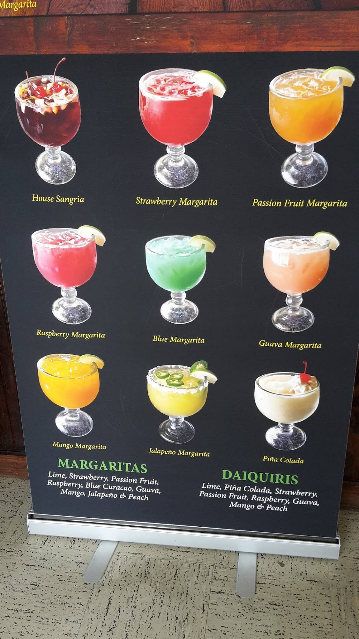 Menu at Tijuana's Grill Mexican Restaurant, Johnsonville