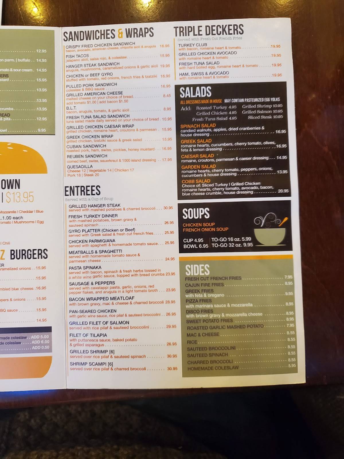 Carta del restaurante Times Square Diner & Grill, West New York