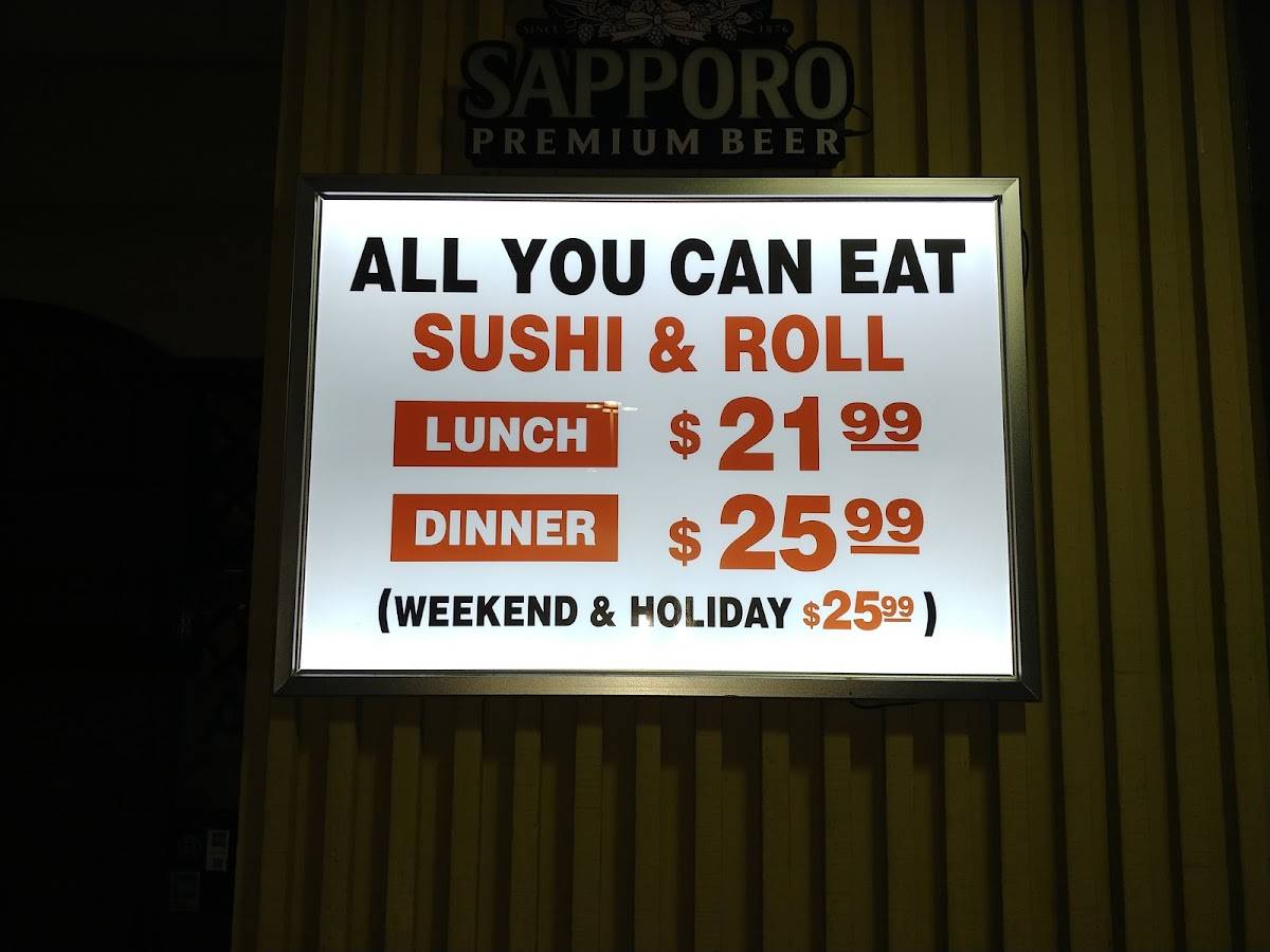 Menu at Tokyo Lobby Restaurant, Hacienda Heights