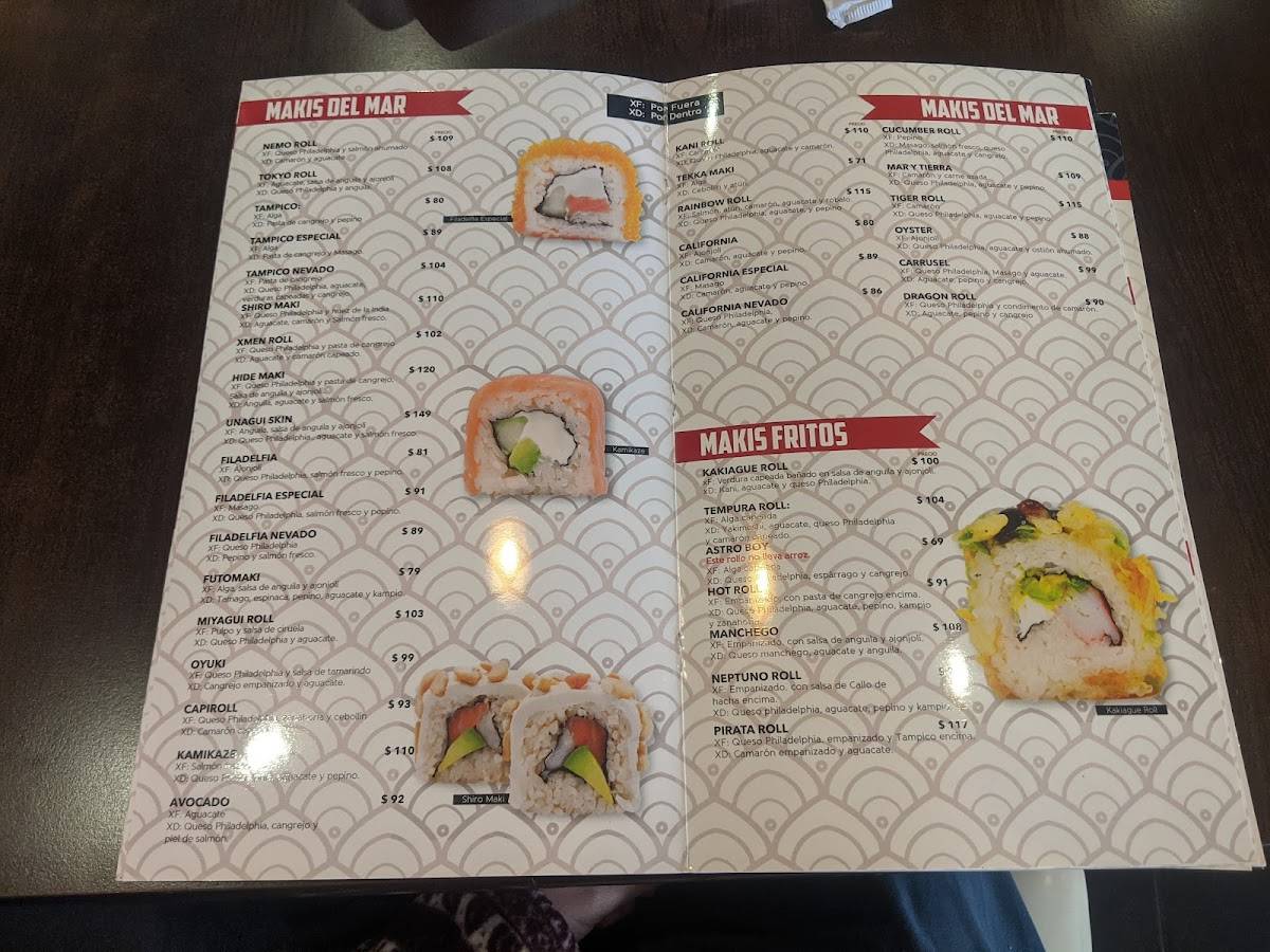 Carta del restaurante Tokyo Rose Del Valle, Ciudad del México, Av ...