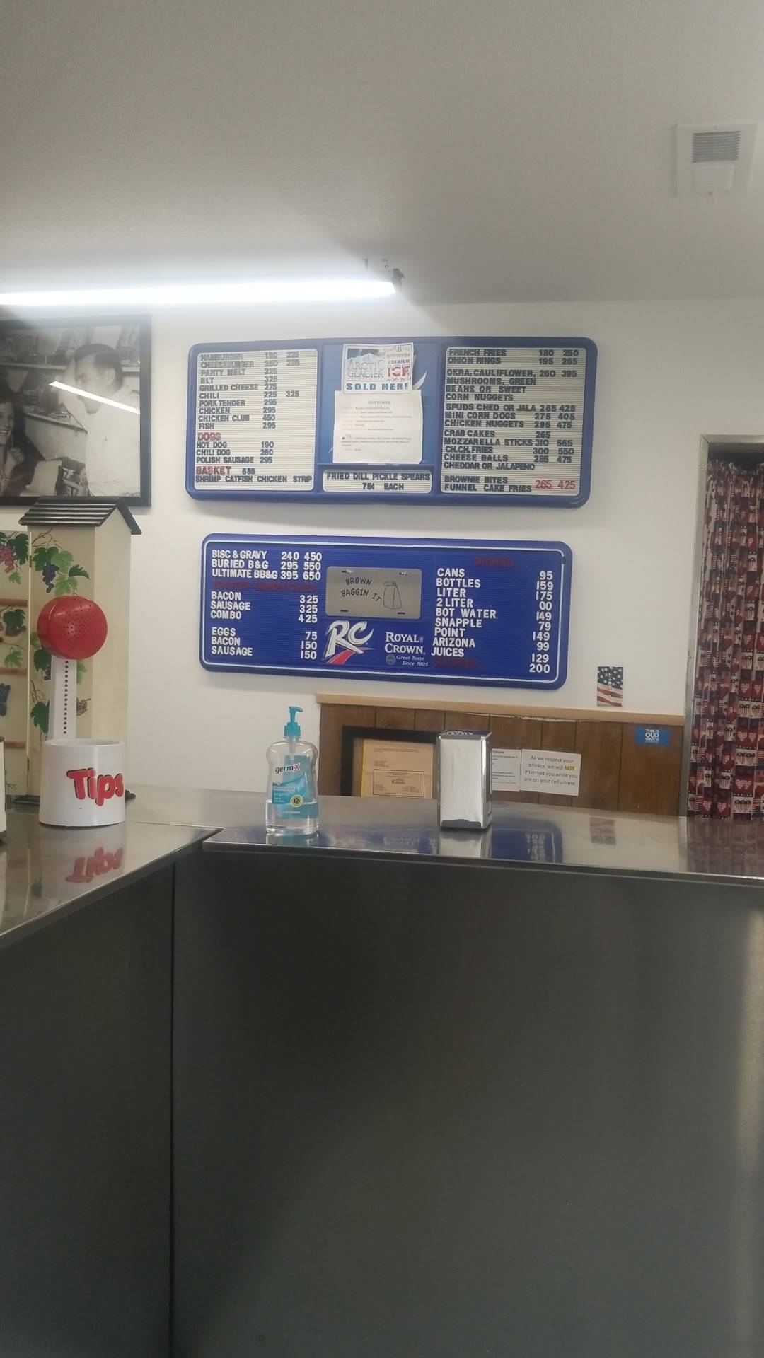 Menu at Prize Package restaurant, Topeka