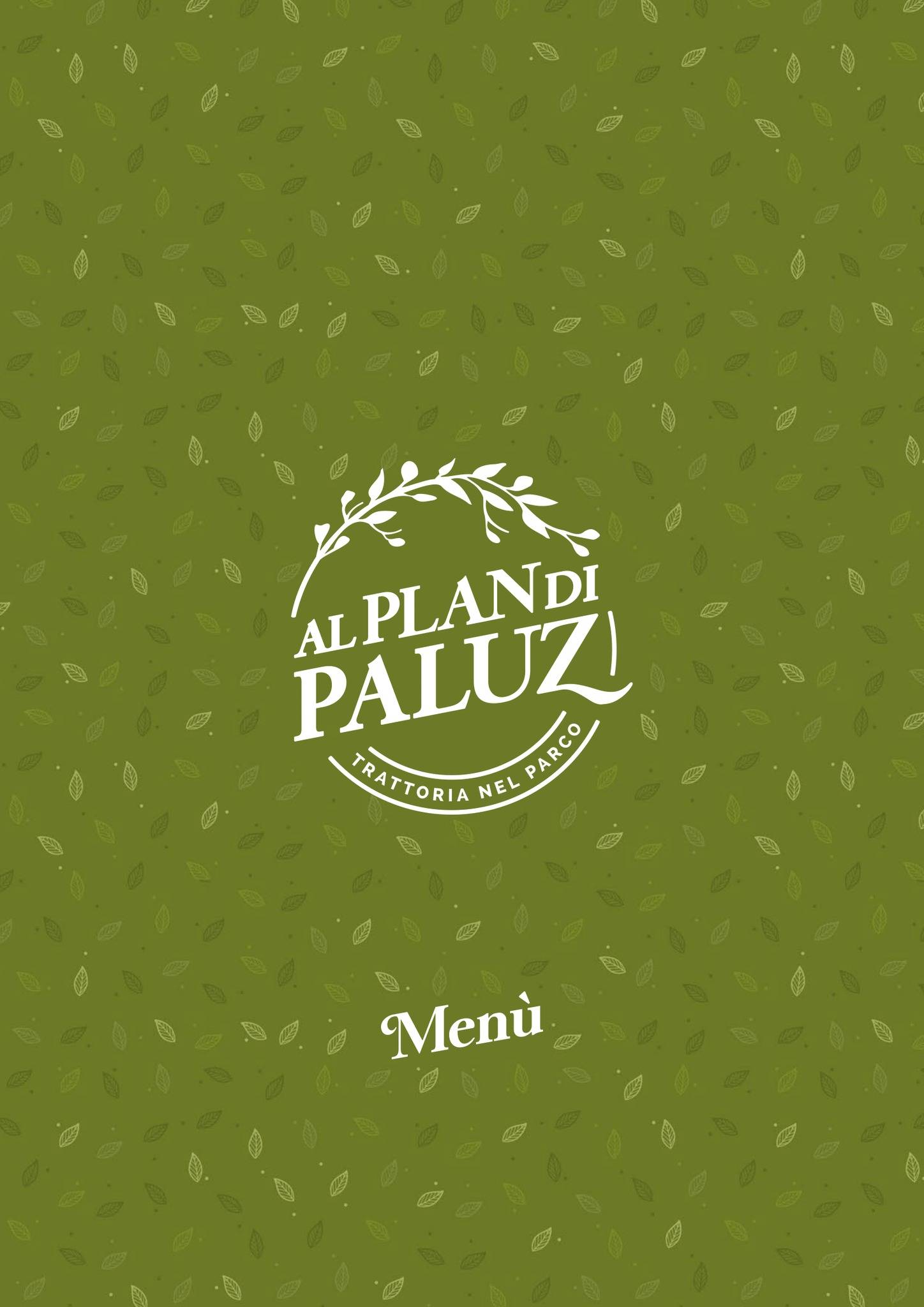 Menu da Trattoria Al Plan di Paluz ristorante, Tarcento