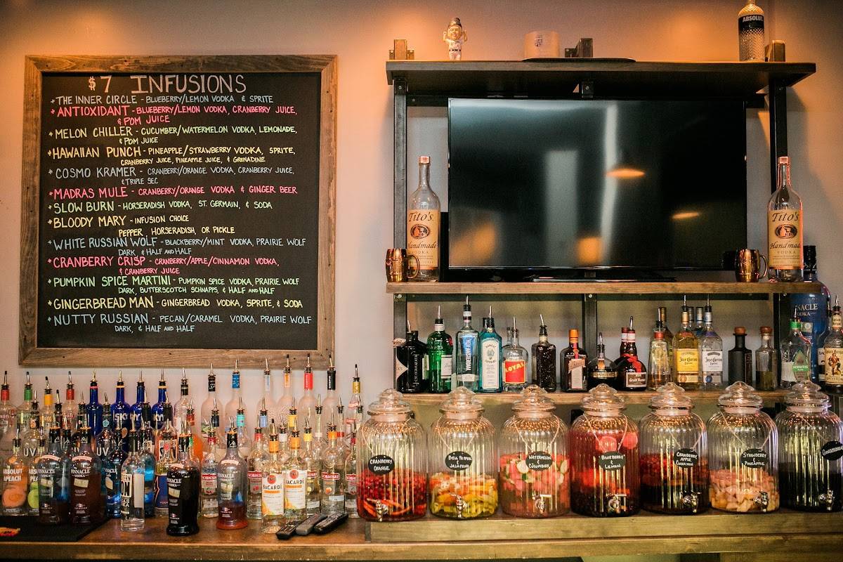 Menu at Inner Circle Vodka Bar, Tulsa