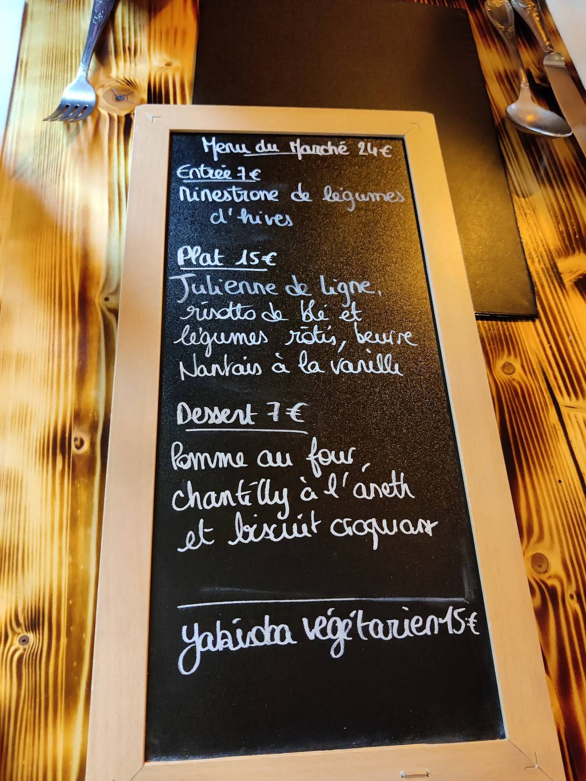 Menu au Version Originale Pontarlier restaurant, Pontarlier