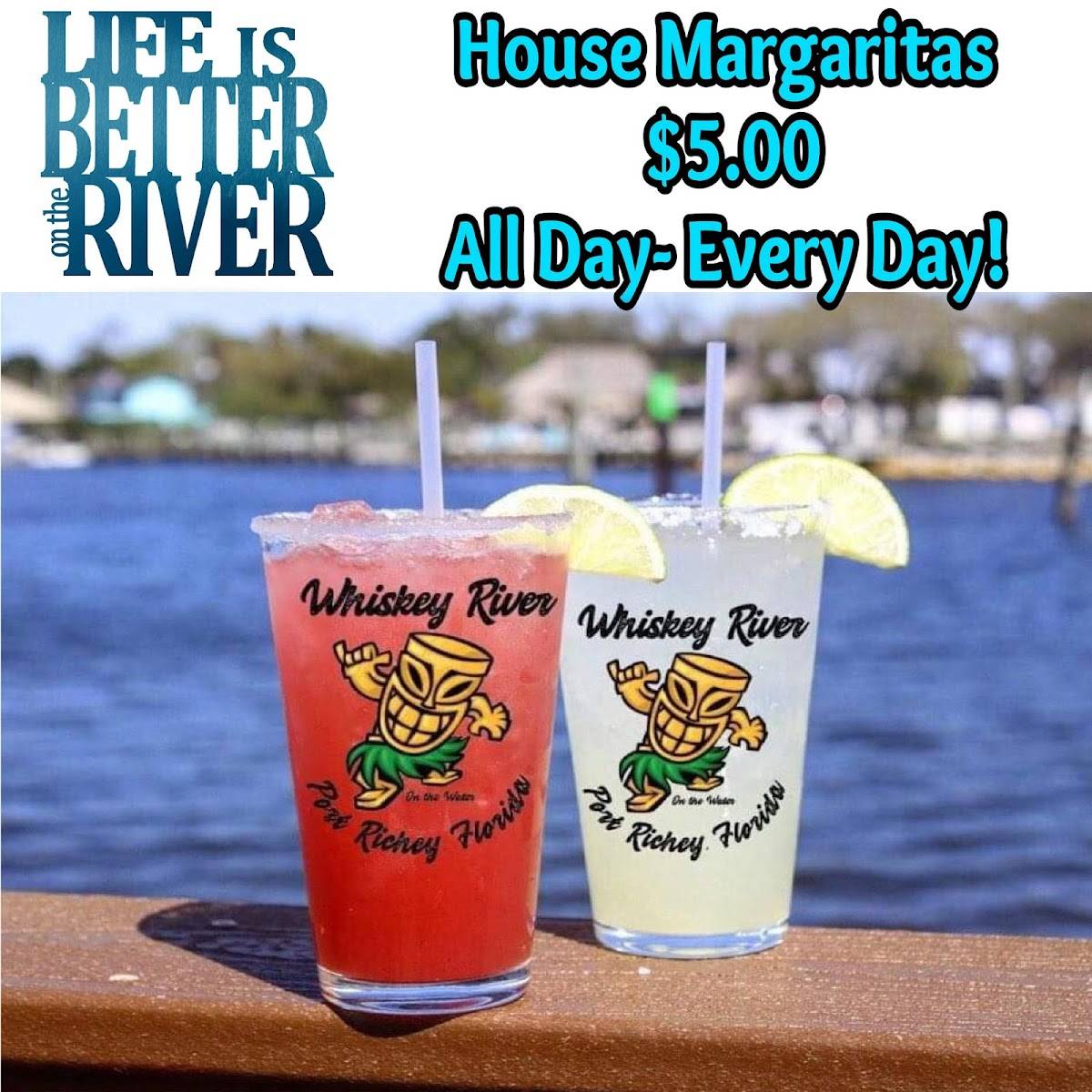 Menu at Whiskey River On The Water pub & bar, Port Richey