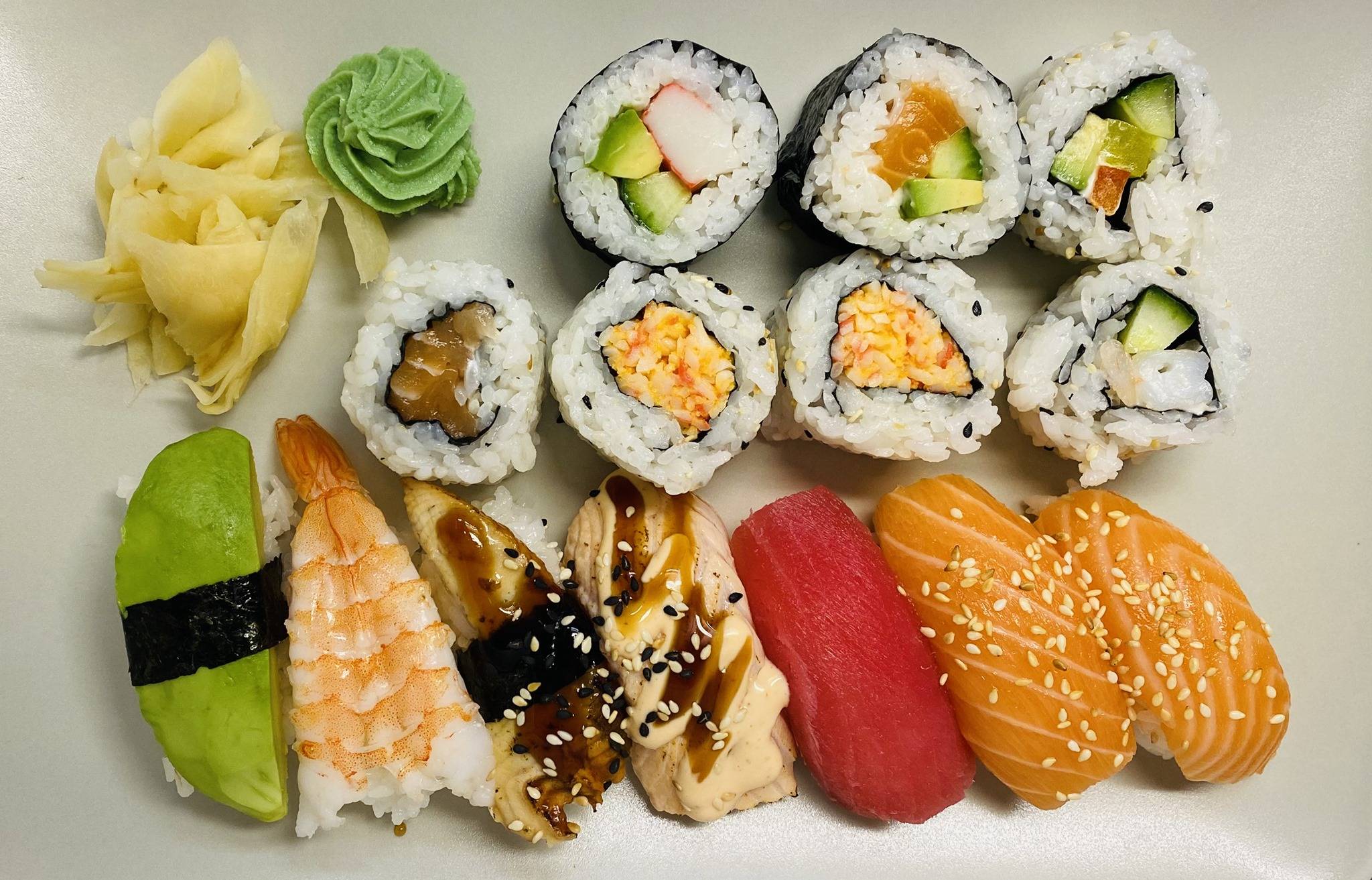 Menu at Yuri Sushi and Wok restaurant, Svedala