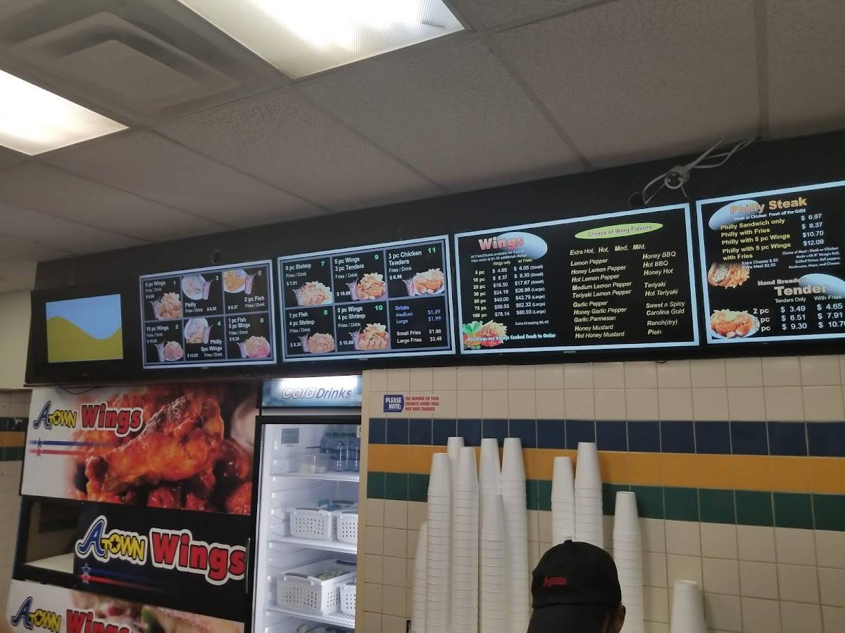 Menu at A Town Wings restaurant, Tallahassee, 360 W Tharpe St