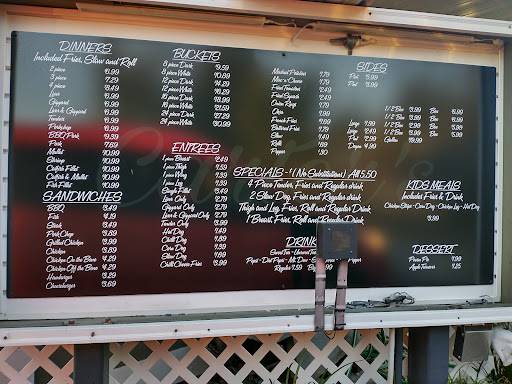 Menu at Carter's Fried Chicken restaurant, Adel