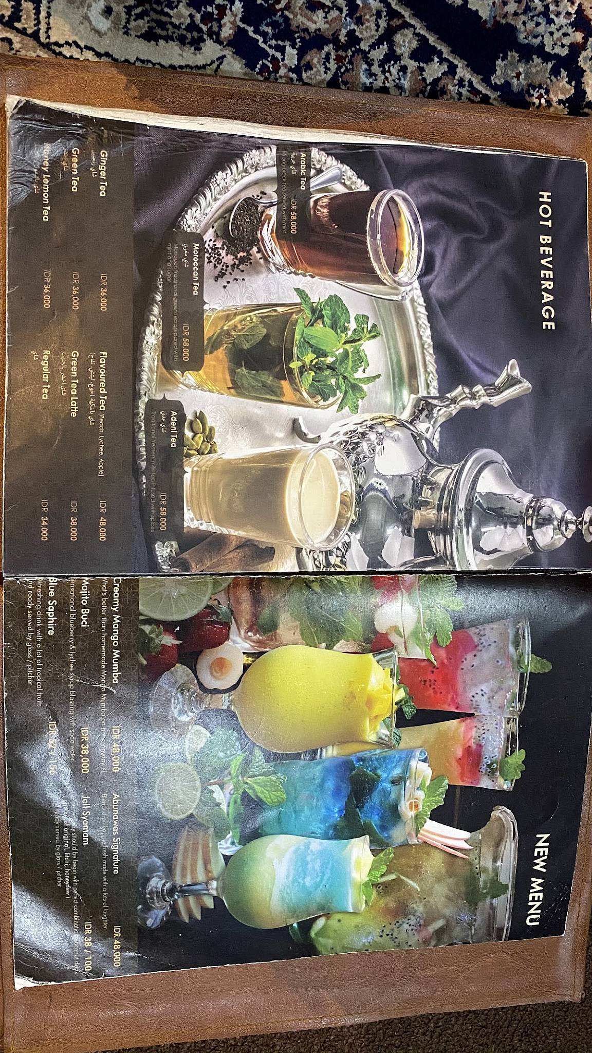 Menu at Al Jazeerah Signature Middle East Restaurant And Cafe Bandung ...