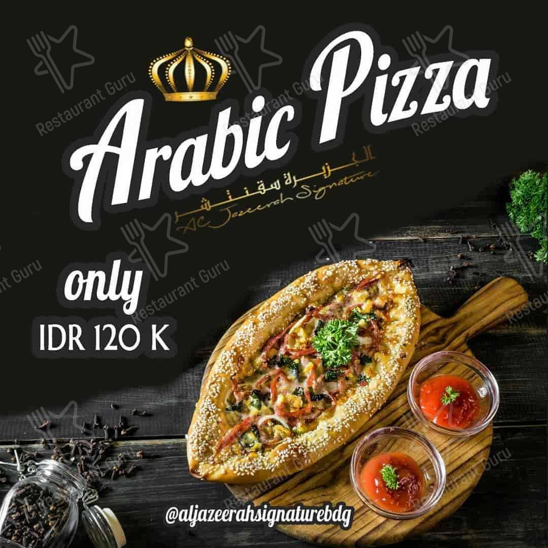 Menu at Al Jazeerah Signature Middle East Restaurant And Cafe Bandung ...