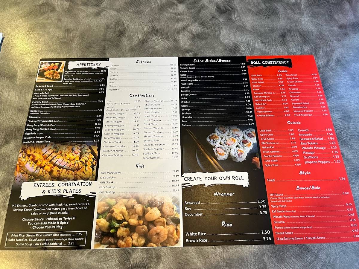 Menu at Little Tokyo Restaurant, Albemarle, 730 Leonard Ave